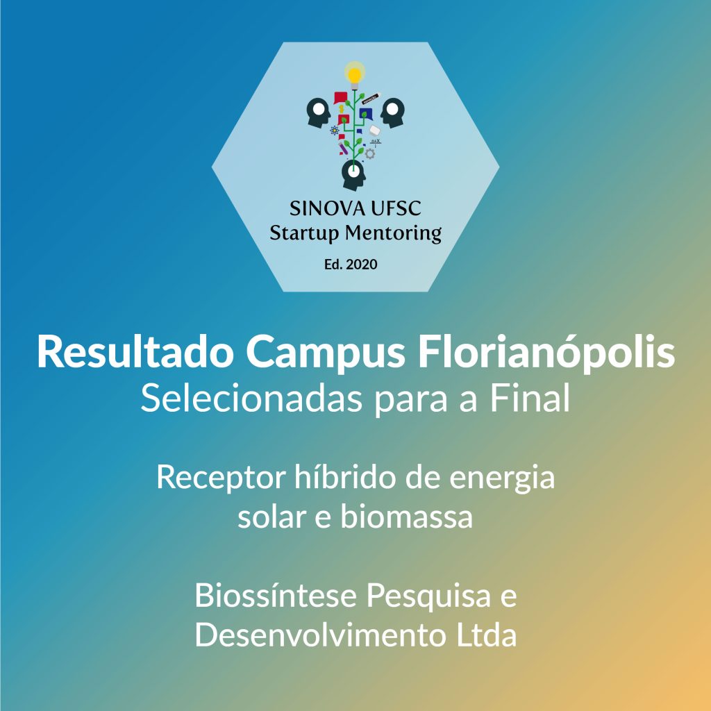 SINOVA | Resultado do SINOVA UFSC Startup Mentoring em Florianópolis